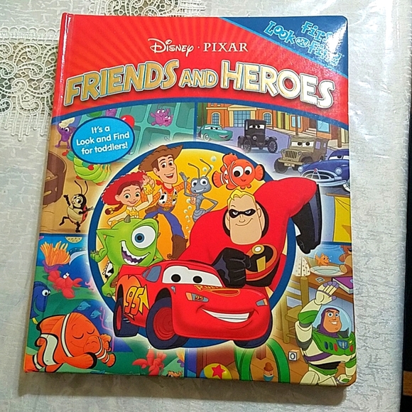 Pixar | Other | Book For Toddler Friends And Heroes Board Book New ...